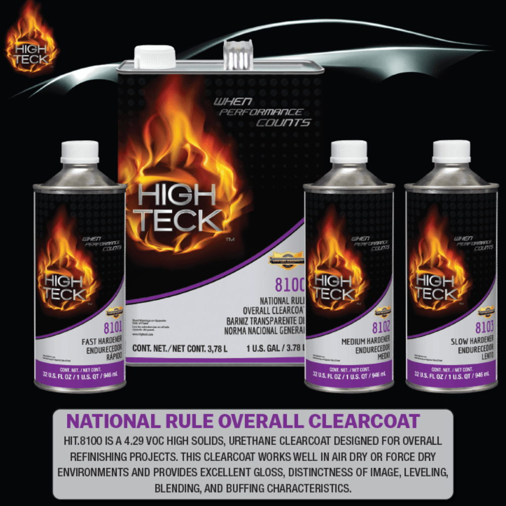New Product! High Teck 8100 High Solids 4:1 Urethane Clearcoat