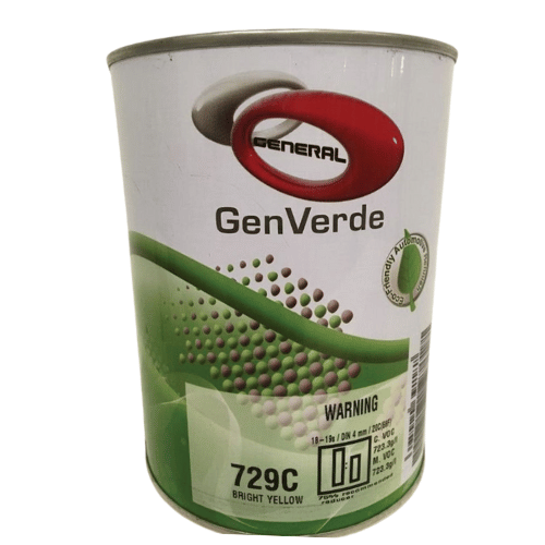 GenVerde 729C Bright Yellow Basecoat Toner, 1 Liter