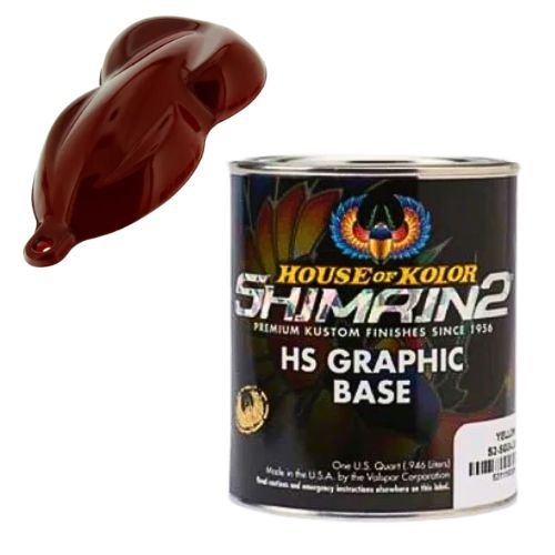 House of Kolor S2-SG01 HS Maroon Solid Graphic Basecoat, Qt