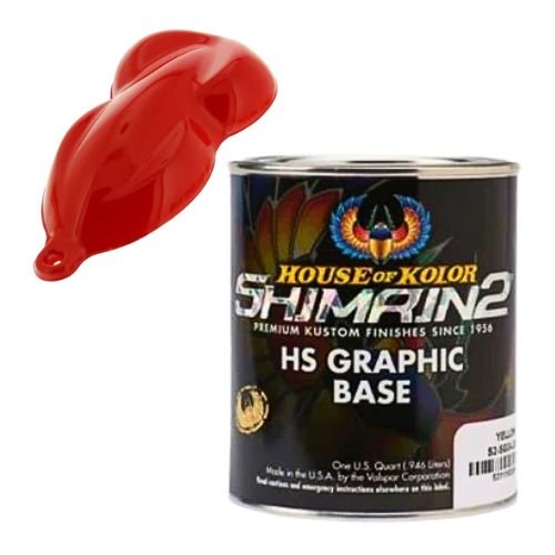 House of Kolor S2-SG05 HS Red Solid Graphic Basecoat, Qt