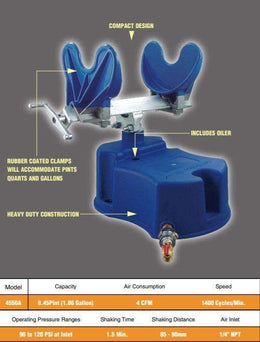Astro Pneumatic® 4550A Heavy Duty Air Operated Paint Shaker for Pint,