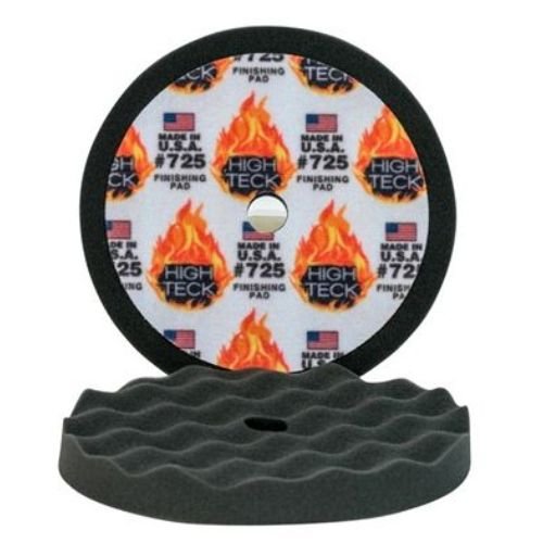 High Teck 8 Inch Diameter Black Foam Finishing Pad, 2 pcs